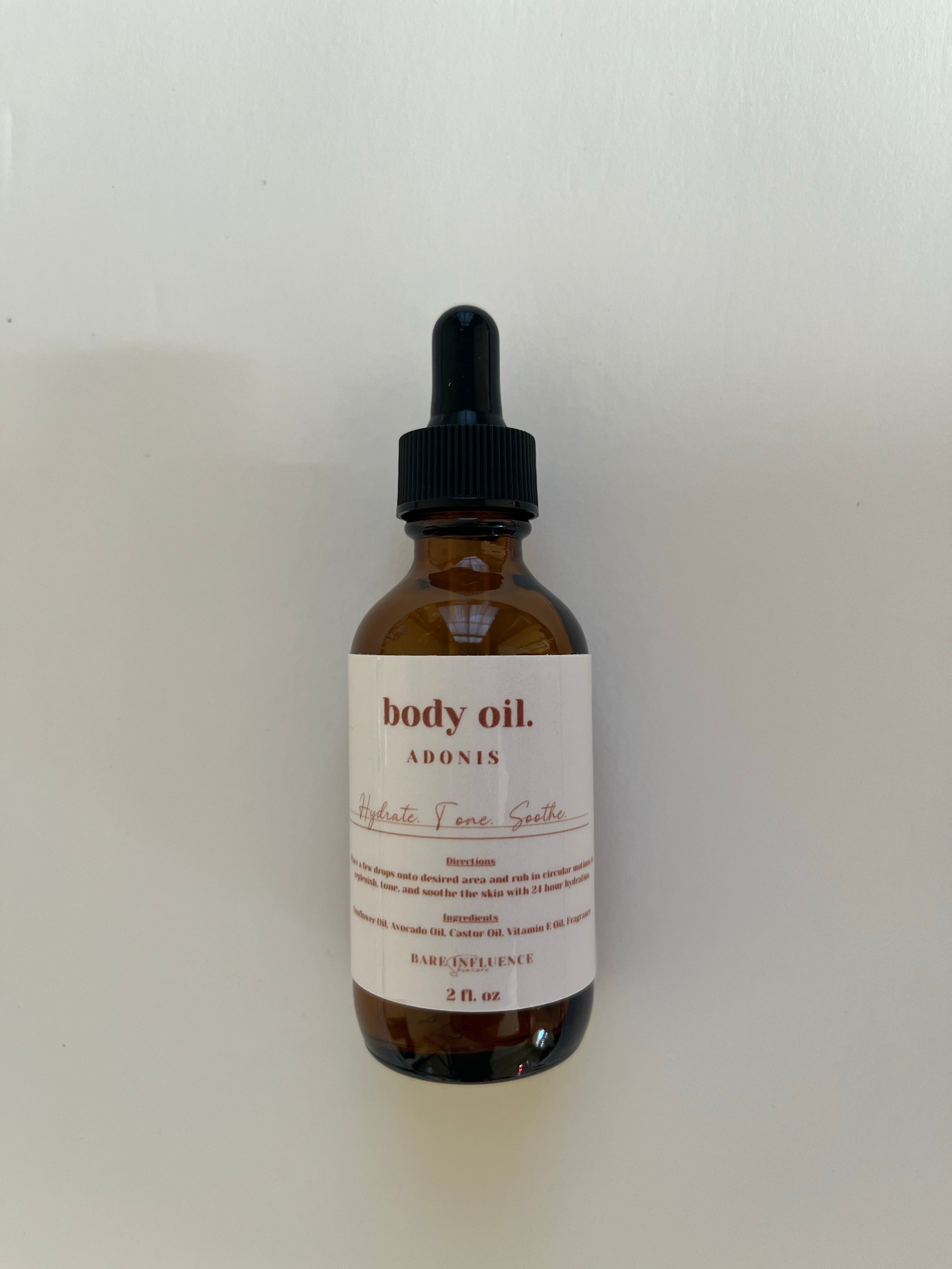 “Adonis” Mens Body Oil – Bare Influence